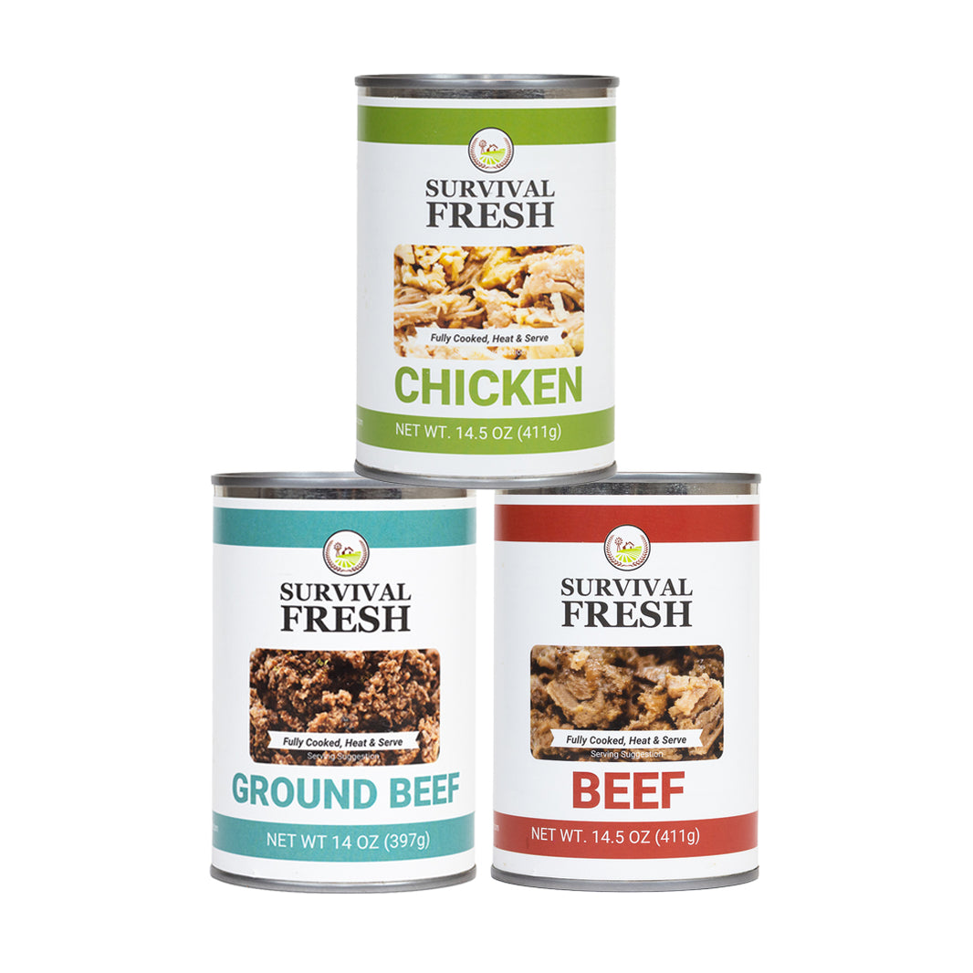Canned Meat - All-Natural - Long Lasting | Survival Frog