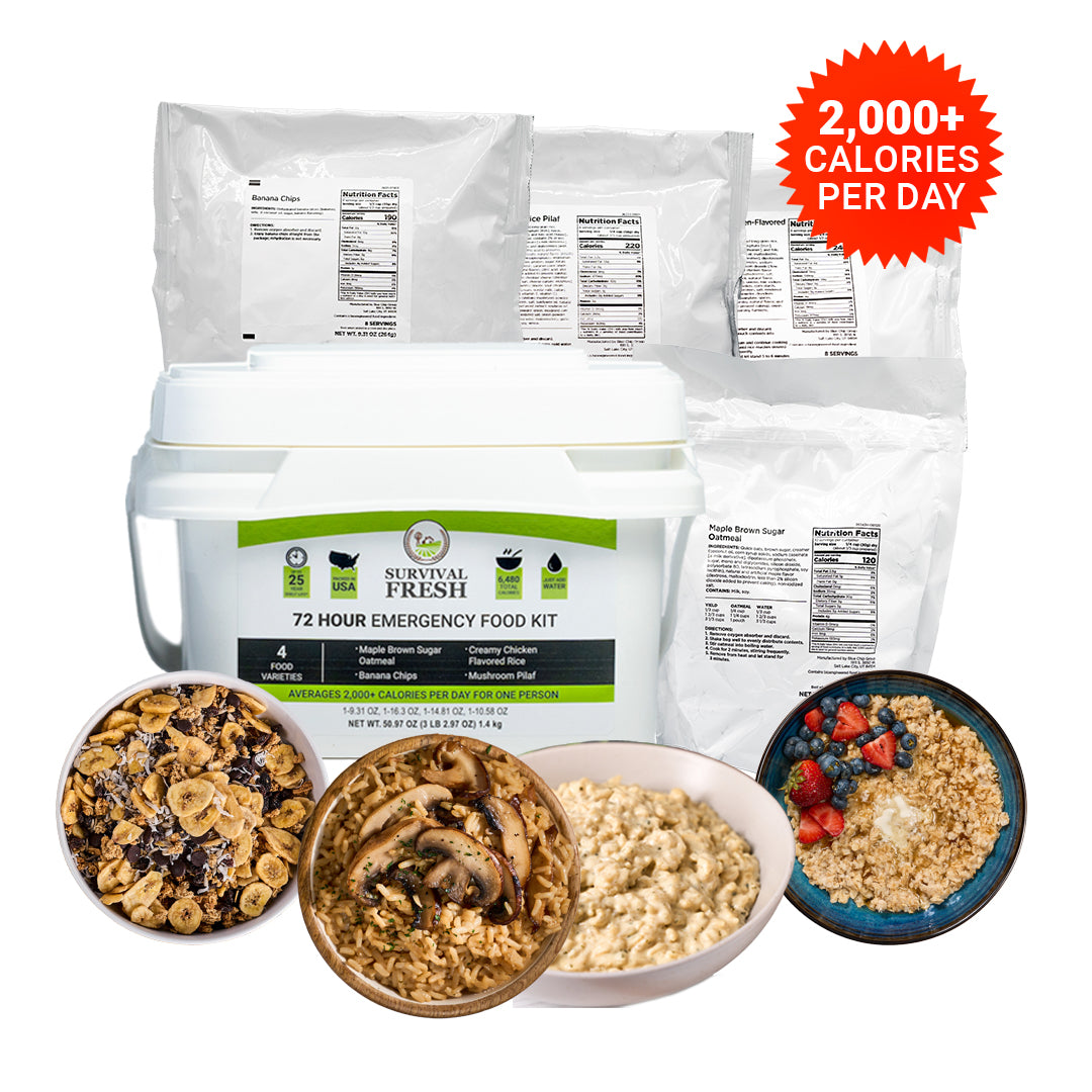 72 Hour Emergency Food Kit by Survival Fresh - Great Gifts Club